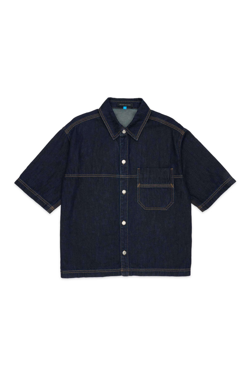 Unisex Boxy Denim Shirt | Beyond The Vines