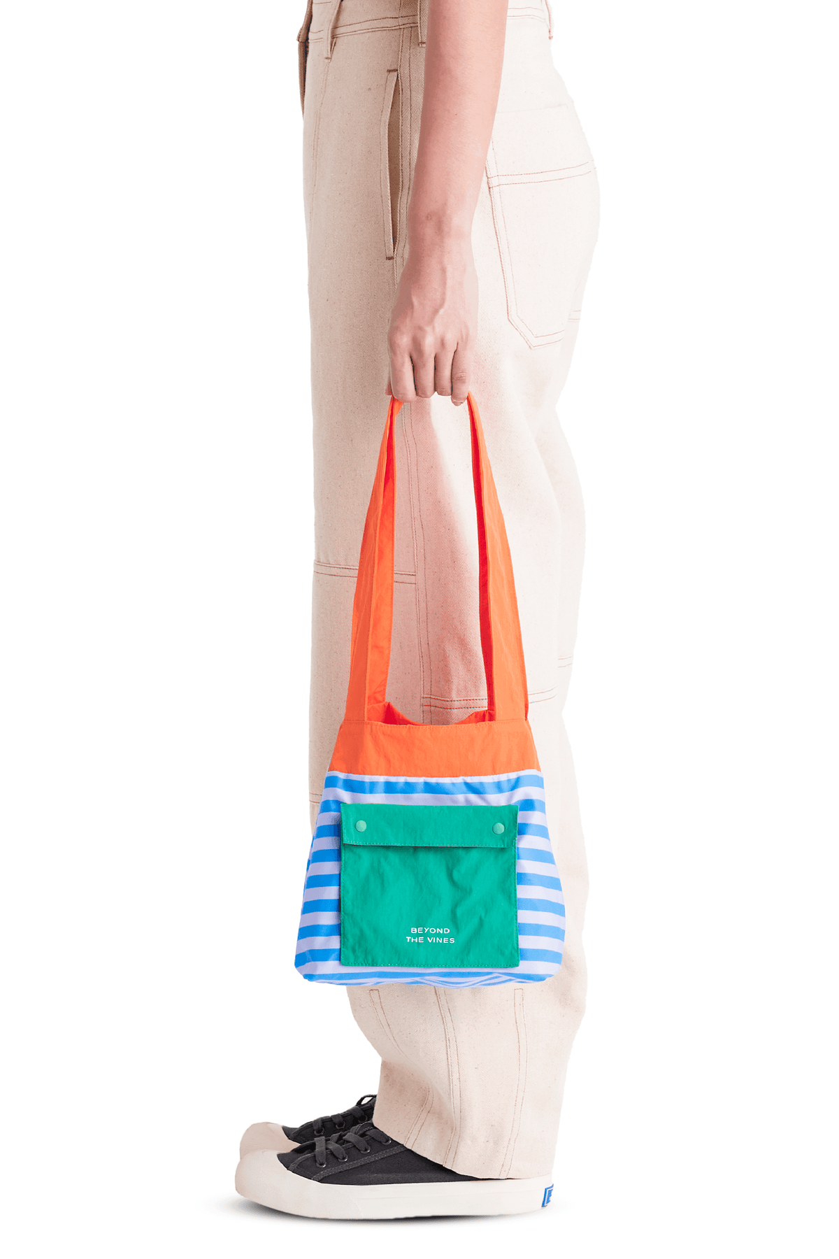 Striped Mini Reversible Bag | Beyond The Vines