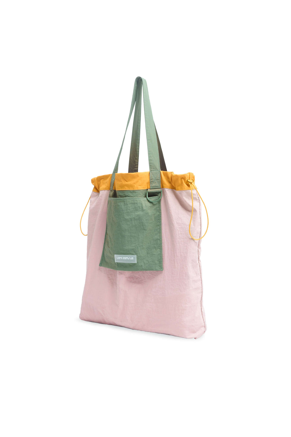 Colourblock Drawstring Toggle Tote | Beyond The Vines